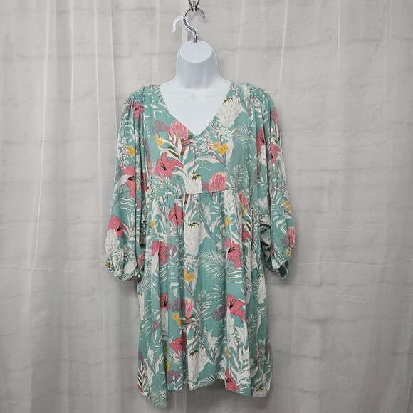 Suzanne Betro | Tops | Suzanne Betro Blue Pink Peasant Blouse Floral ...